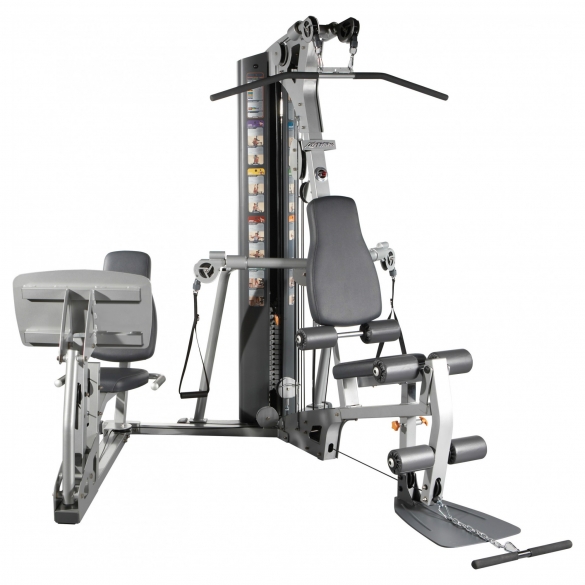 Life Fitness krachtstation G3 met legpress en zware weight stack ...